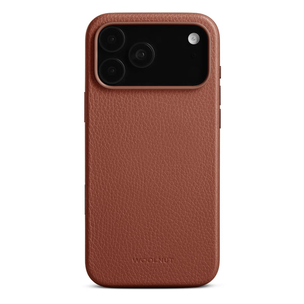 WOOLNUT Leather Case for iPhone 17 Pro Max - Cognac – iSTYLE.bg