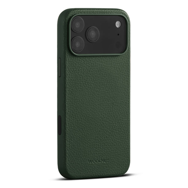 WOOLNUT Leather Case for iPhone 17 Pro Max - Green – iSTYLE.bg