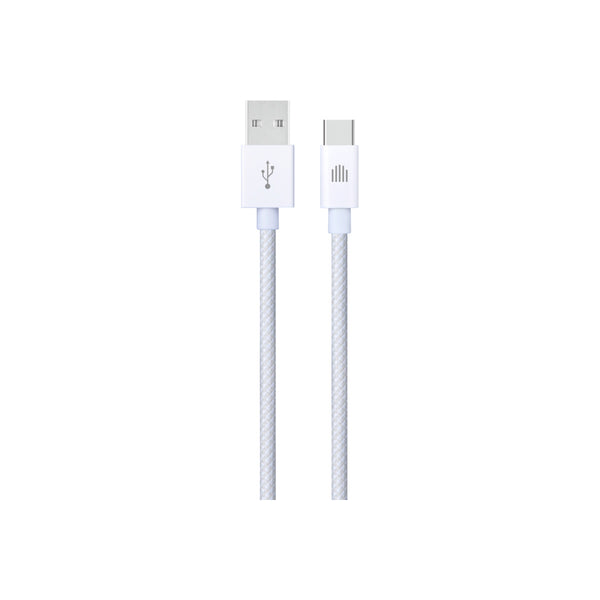 Dviced Cable USB-A to USB-C Nylon Textile 1,25m - White – iSTYLE.bg
