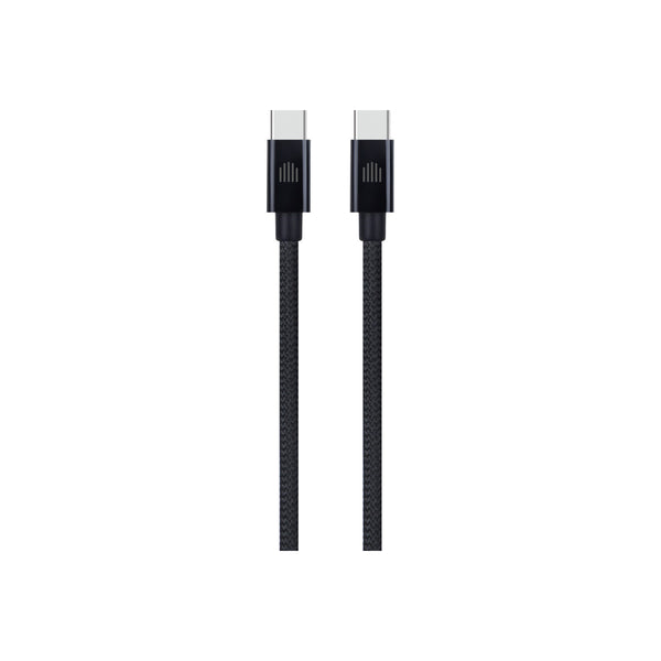 Dviced Cable USB-C to USB-C Nylon Textile 0,25m - Black – iSTYLE.bg