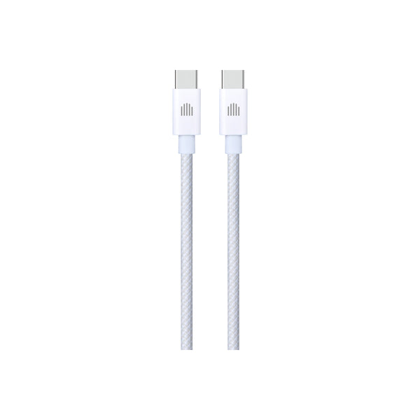 Dviced Cable USB-C to USB-C Nylon Textile 1,25m - White – iSTYLE.bg