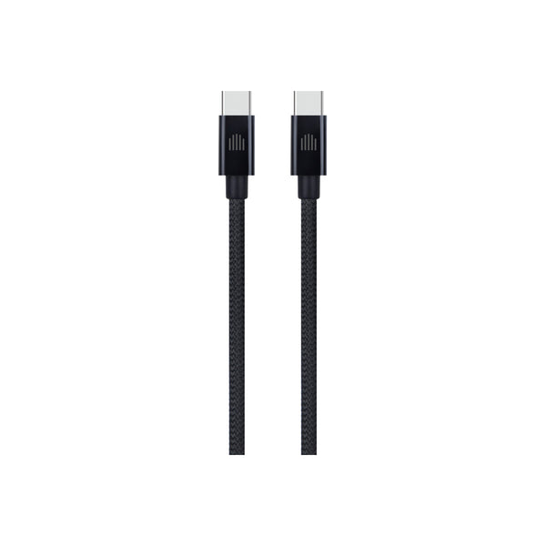 Dviced Cable USB-C to USB-C Nylon Textile 2m - Black – iSTYLE.bg